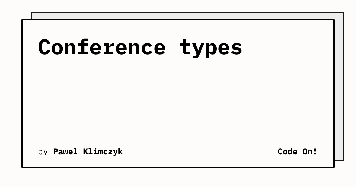 Conference types